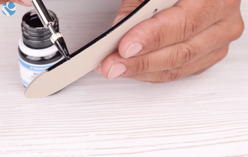 [TUTORIAL] Fashion finish for leather edge, using metal gloss